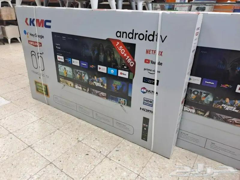 شاشة تلفزيون KMC 65 بوصة سمارت فوركيه اندوريد 11 1380 ريال - موقع حراج