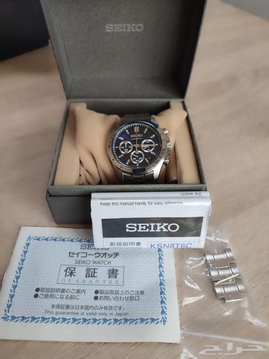 سايكو كرونوجراف Seiko Chronograph QZ Blue dial 8T63-00D0 | موقع حراج