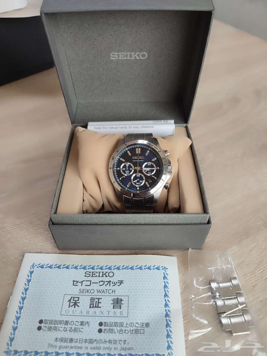 سايكو كرونوجراف Seiko Chronograph QZ Blue dial 8T63-00D0 | موقع حراج